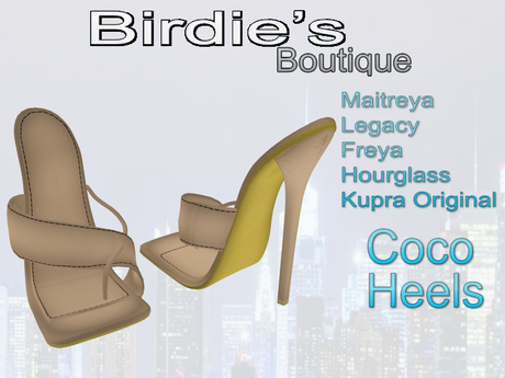 Second Life Marketplace - Birdie's Boutique - Coco Heels - Desert Mist